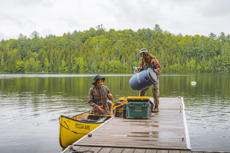 Canot-camping dans les Laurentides – Parc régional du Poisson Blanc