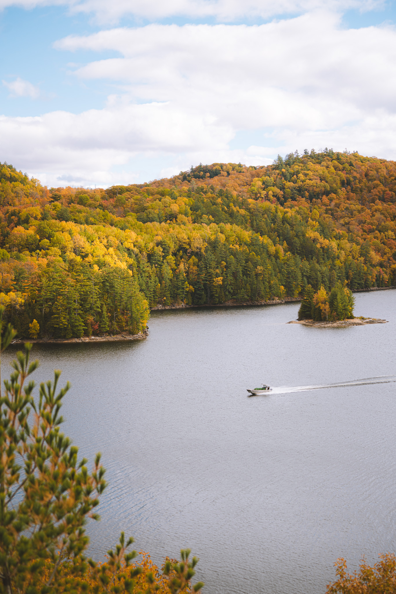 Camping automne Laurentides – Parc régional du Poisson Blanc