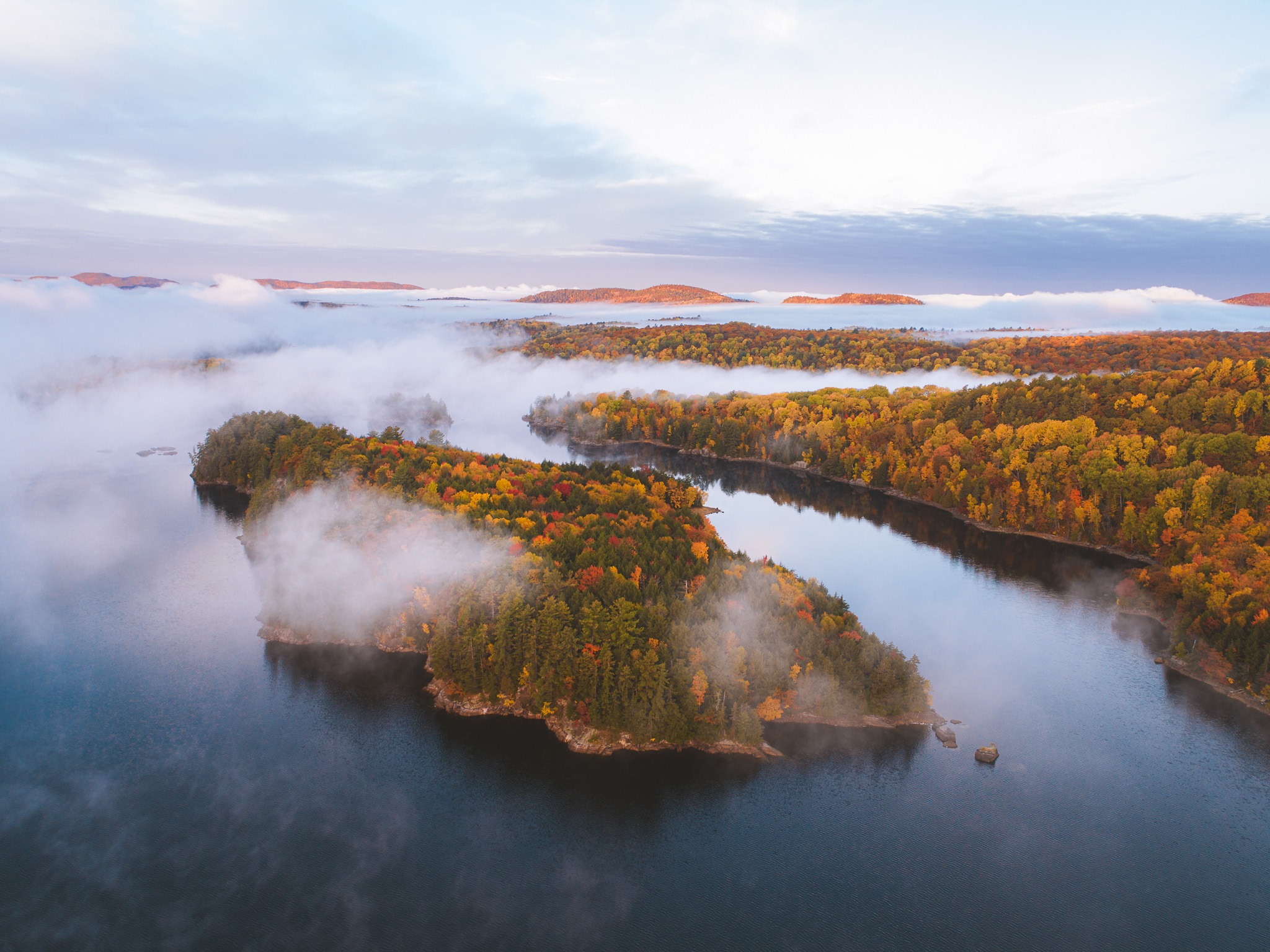 Automne dans les Laurentides – Parc régional du Poisson Blanc